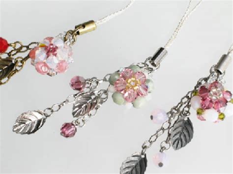 桜のビーズストラップの作り方簡単アクセサリーレシピ ビーズ All About