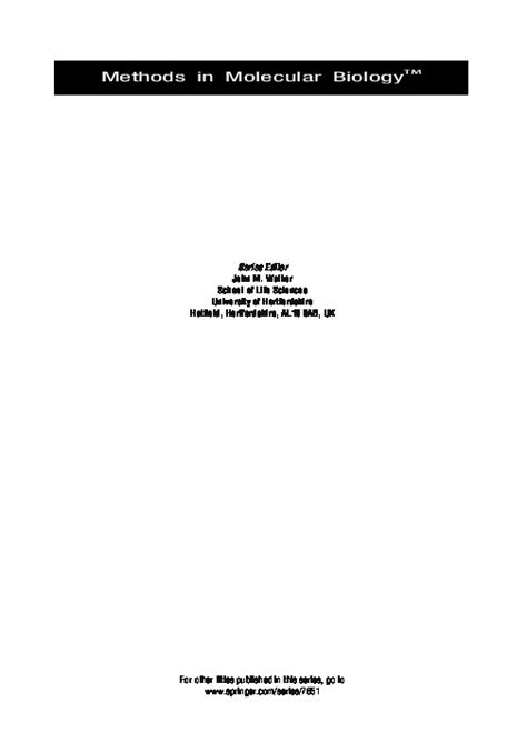 Statistical Methods In Molecular Biology Pdf 7vmsvj2i9440