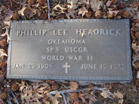 Phillip Lee Headrick 1906 1972 Find A Grave Memorial