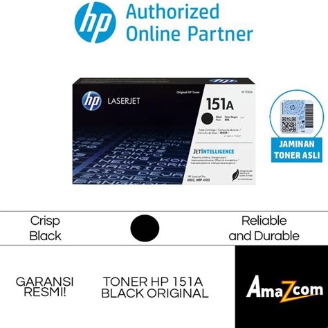 Jual Co Toner Hp 151a 151 A Black W1510a Toner Printer Hp 4003dn 4003dw 4103fdn 4103fdw