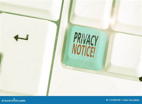 Writing Note Showing Privacy Notice Business Photo Showcasing Fulfils A Legal Requirement To