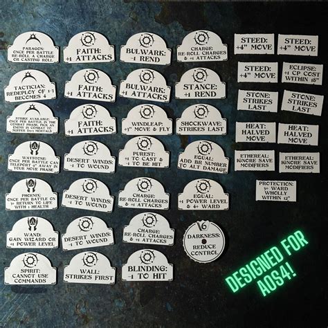 Light Elves Aos 4th Edition Token Set Pro Painted Studios