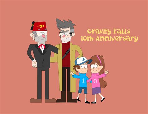 Gravity Falls 10th Anniversary By Toongirl18 On Deviantart