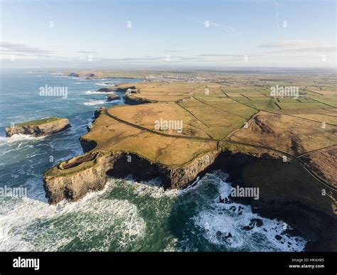 Aerial Loop Head Peninsula In West Clare Ireland Kilkee Beach County Clare Ireland Famous