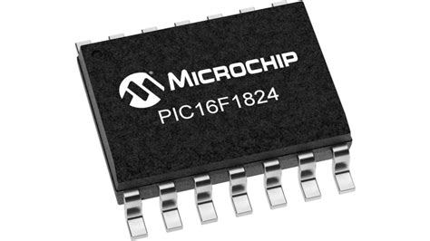 microchip pic16lf1824t i sl pic microcontroller mcu pic16 14 pin soic rs