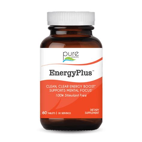 Energy Plus By Pure Essence 60 Tablets Bama Health Foods