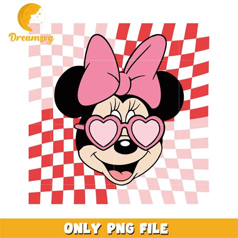Minnie Mouse Png Heart Sunglasses Design Dreamsvg Store
