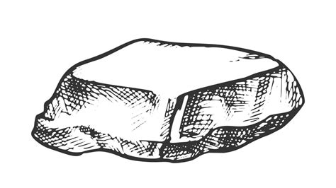 Stone Cobble Boulder Smooth Top Vintage Vector 17578098 Vector Art At