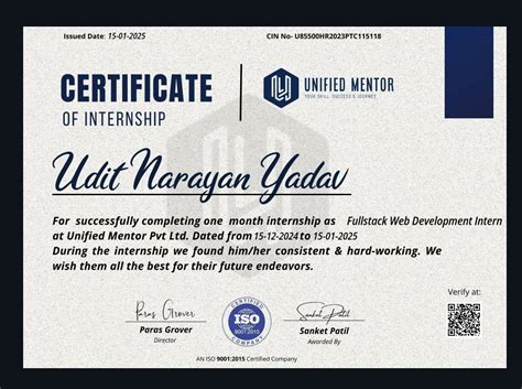 Fullstackwebdevelopmentintern Internship Newbeginnings Techjourney Udit Narayan Yadav