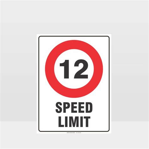 12 Km Speed Limit Sign Hazard Signs Nz