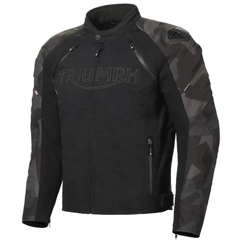 Triumph Triple Sports Tritech Jacket Black Camo Triumph Direct