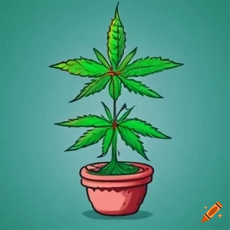 Weed Plant Cartoon