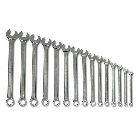Williams Combination Wrench Set 15 Pc 7 To 32 Mm Wrench Metric