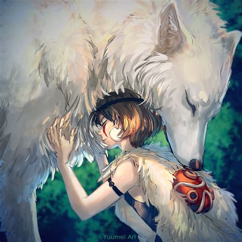 Princess Mononoke Wolf Wallpaper