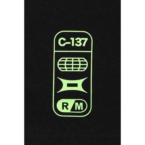 New Era เสื้อยืดแขนสั้นรุ่น Rick And Morty Neon Skull Black Oversized