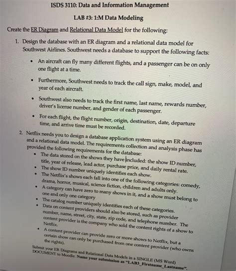 Solved Isds 3110 Data And Information Management Lab 3