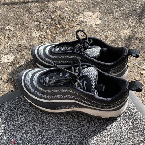 Nike Air Max 97s Blacksilvergrey Dont Really Wear Depop