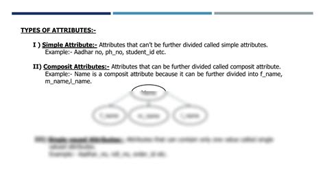 solution attributes keys and it s types in database management system