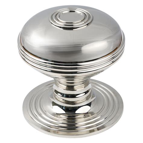 Polished Nickel Centre Door Knobs Contemporary Front Door Furniture
