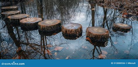 Trees Submerged In Water Stock Photo Image Of River 313000556