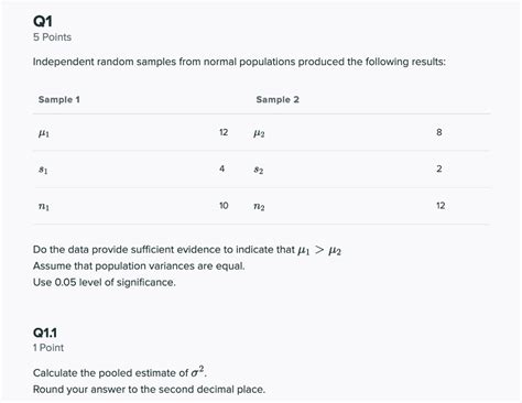 Solved Q Points Independent Random Samples From Normal Chegg
