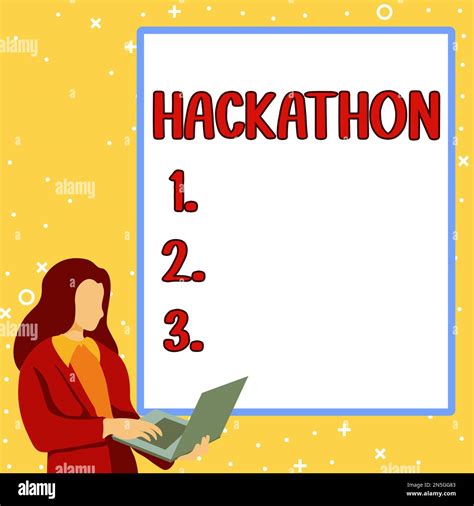 Conceptual Display Hackathon Business Showcase Event Where Large Number Of People Engage In