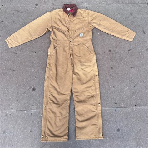 Vintage Carhartt Coveralls Measurements 28in Depop