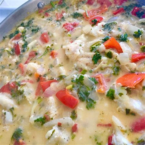 Savory Halibut And Shellfish Soup Mycookingcorner