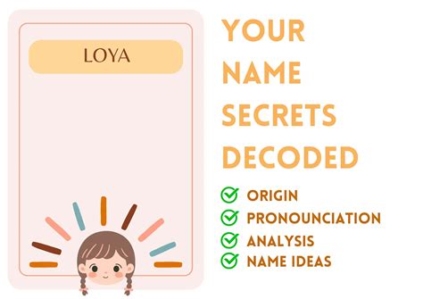 Loya Girl Name Meaning And Pronunciation