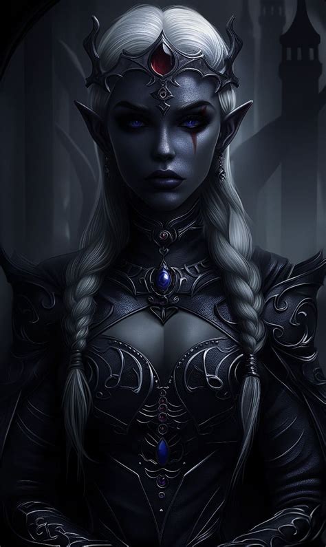 Drow Noble Heiress Novos Guerreiros Ideias Para Personagens Monstros