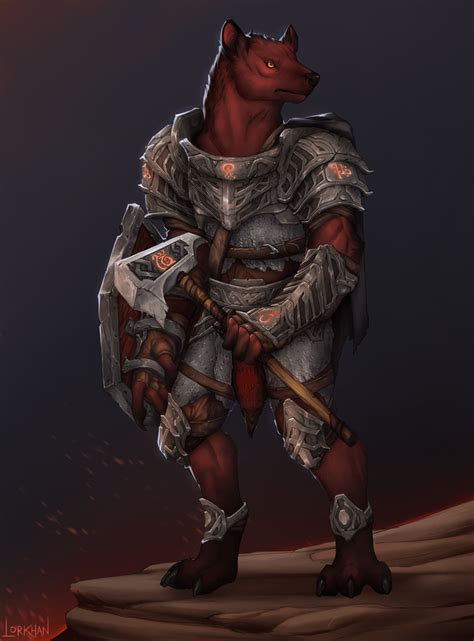 Oc Art Aethon Gnolltiefling With Dwarf Heritage And Armor Rdnd