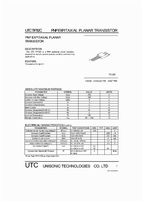 Tip32c1325319pdf Datasheet Download Ic On Line