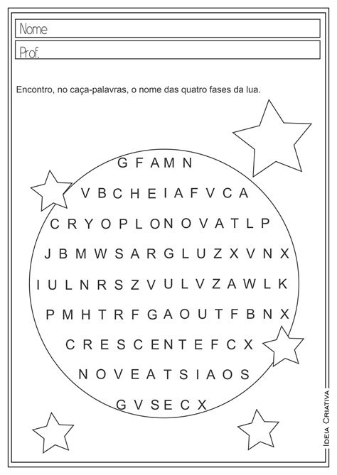 Exercícios Sobre As Fases Da Lua 8 Ano Com Gabarito Magedu