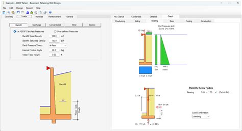 Basement Wall Design Example Using Asdip Retain Software
