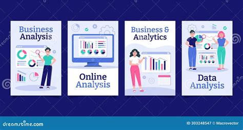 Hand Drawn Business Analysis Cards Collection Stock Illustration Illustration Of Project