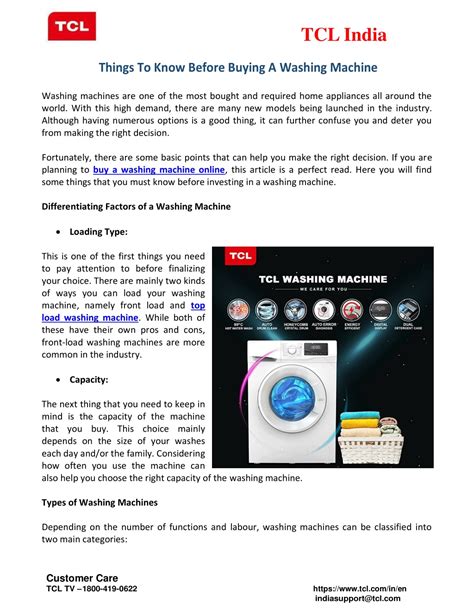 Ppt Things To Know Before Buying A Washing Machine Powerpoint