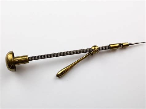 Twisting Bone Drill Brass Marked Down Bros London