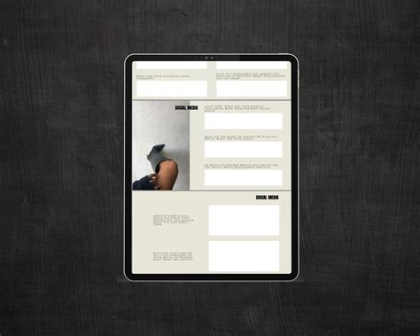 New Client Questionnaire Template Aesthetic Social Media Questionnaire