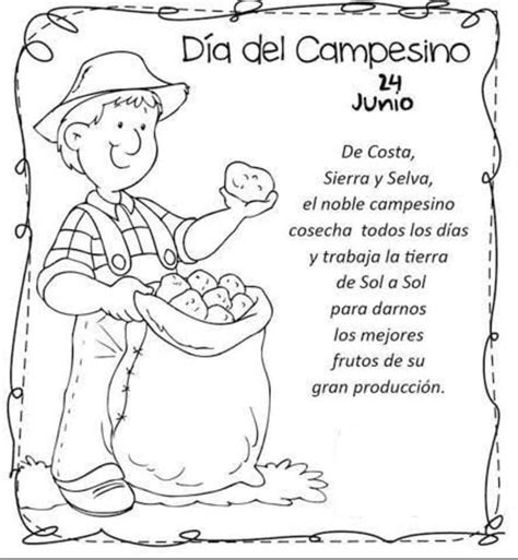 Pin De Gina Paola Cardenas Retiz En Aula 2do Grado Dia Del Campesino Campesinos Poesía Para
