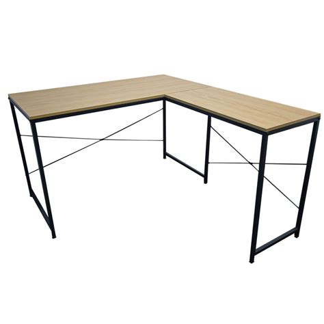 Dedeman Birou Pe Colt D07 Pentru Calculator Mesteacan Negru 140