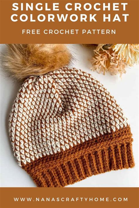 Single Crochet Hat Pattern Sc Spike Stitch Free Pattern