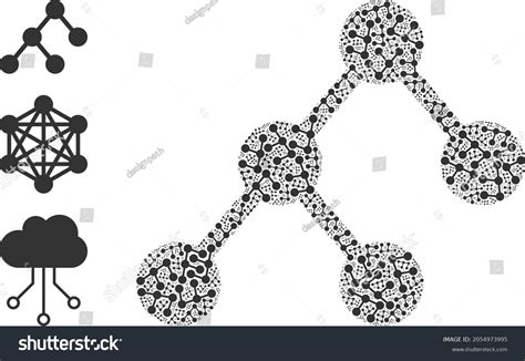 Itself Recursive Mosaic Binary Structure Vector Stock Vector Royalty Free 2054973995