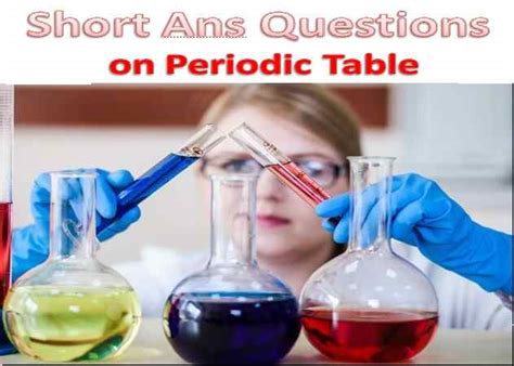 Periodic Table Very Short Ans Concise Class 10 Icse Chemistry Selina