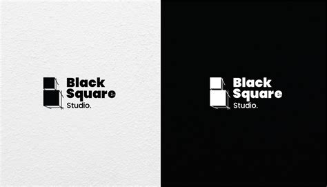 Black Square Logo On Behance