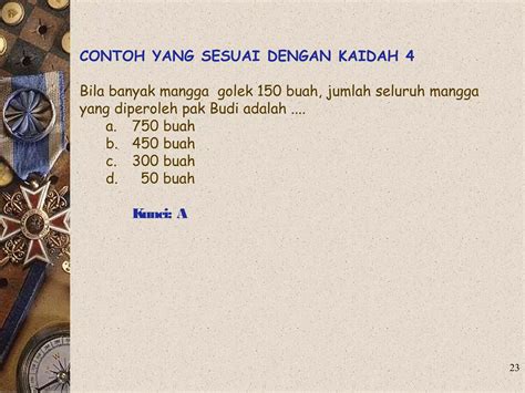 Soal Bentuk Pg Bs Dan Menjodohkan Ppt