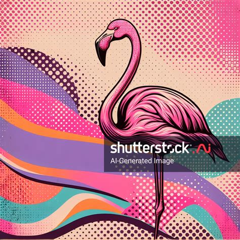 Vintage Pink Flamingo Pop Art Ai Generated Image 2481663941 Shutterstock