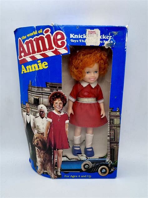 Vintage 1982 Knickerbocker World Of Annie 6 Doll Little Orphan Annie In Box Ebay
