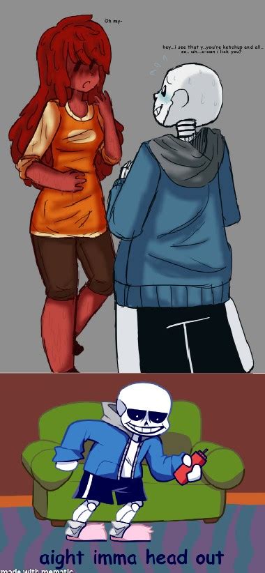 When Sans Finds Rule 34 Of His Ketchup Bottle And Him Rlostpause