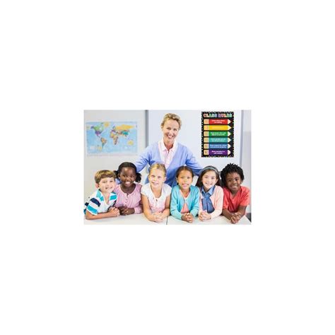 Juesmos Colorful Pencil Classroom Rules Poster Comoros Ubuy