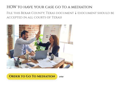 Agreed Order For Mediation Law Form Starter